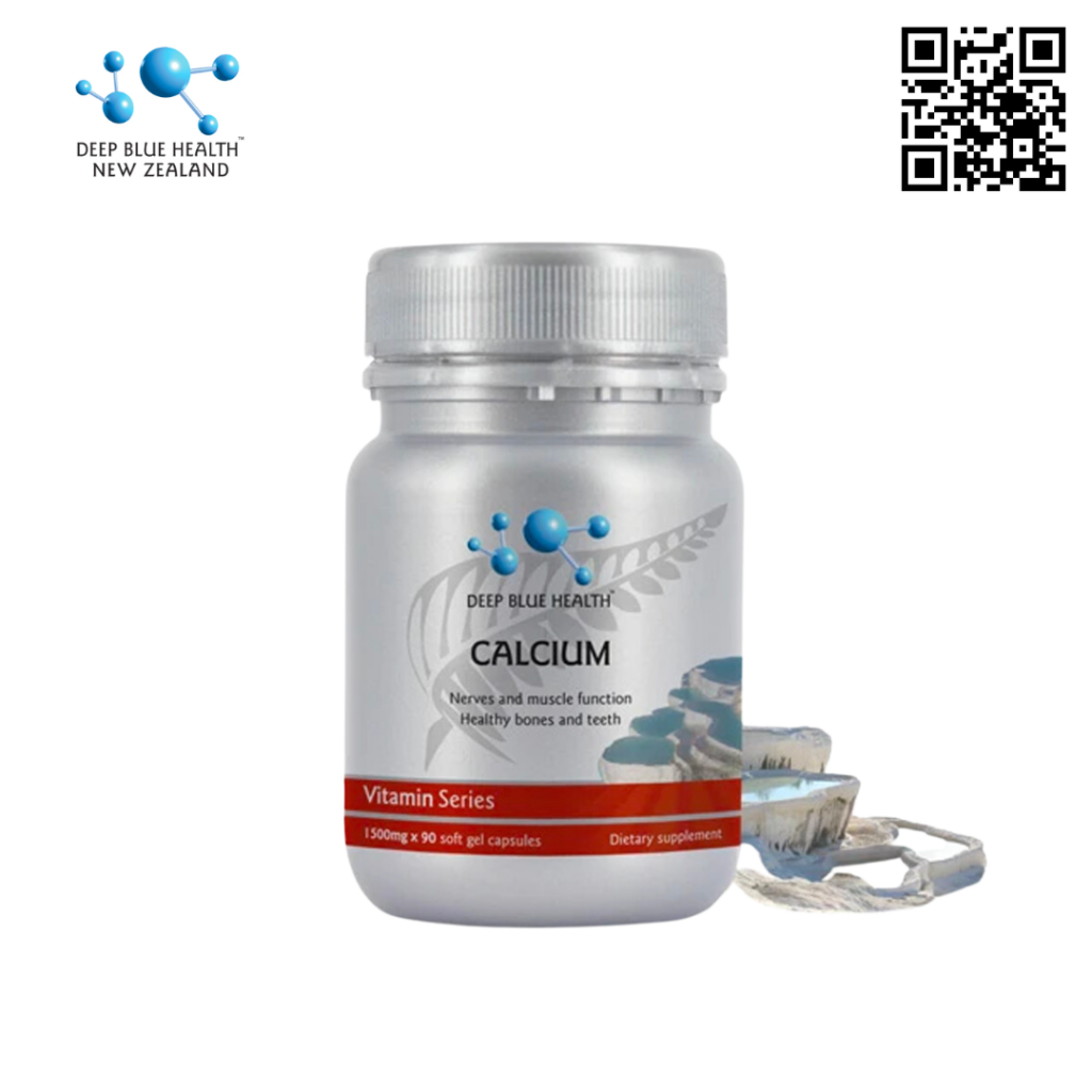 Viên Uống Bổ Sung Canxi Deep Blue Health Calcium - 60 viên