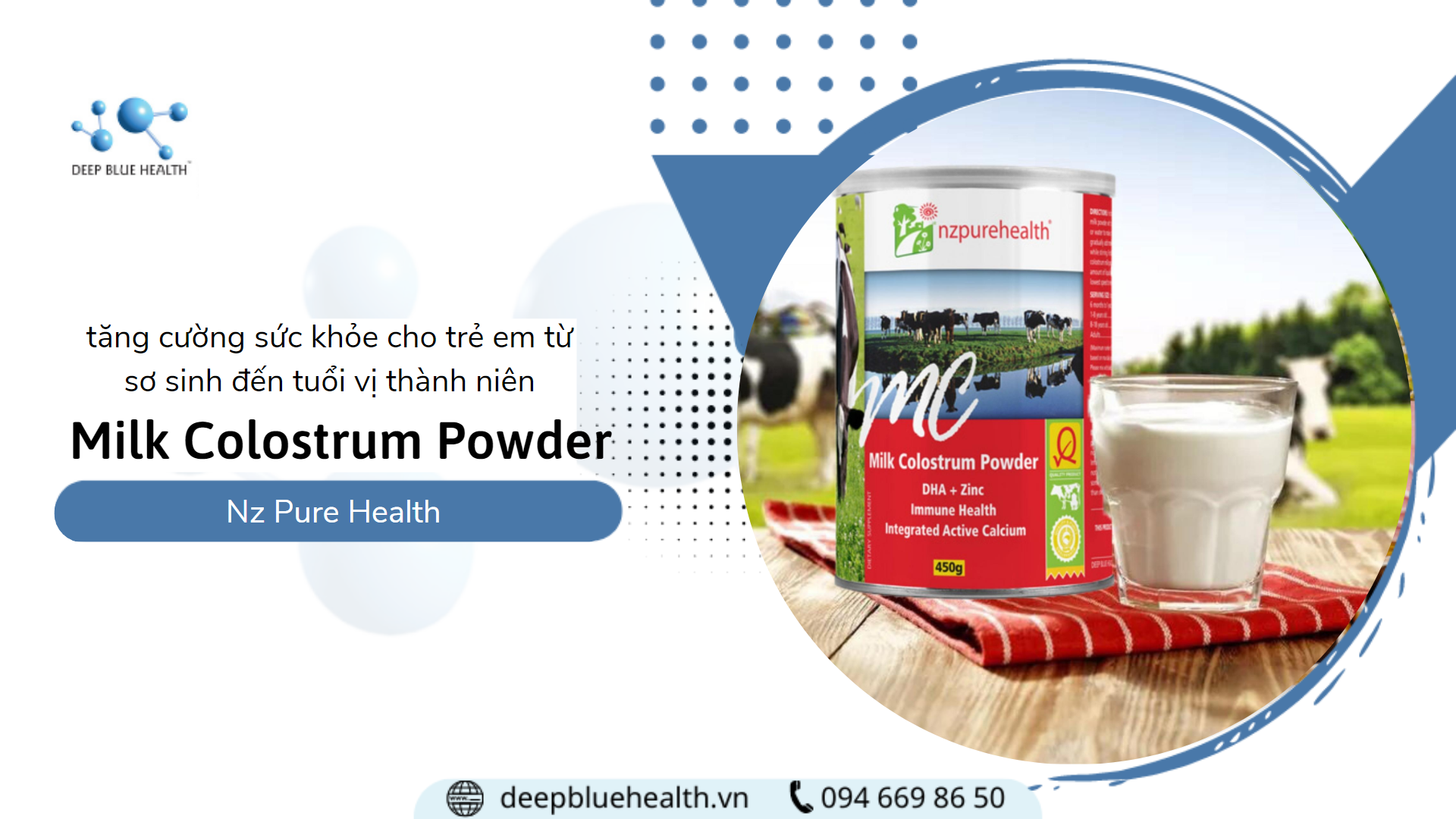 Nz Pure Health Milk Colostrum Powder tăng cường sức khỏe cho trẻ em từ ...
