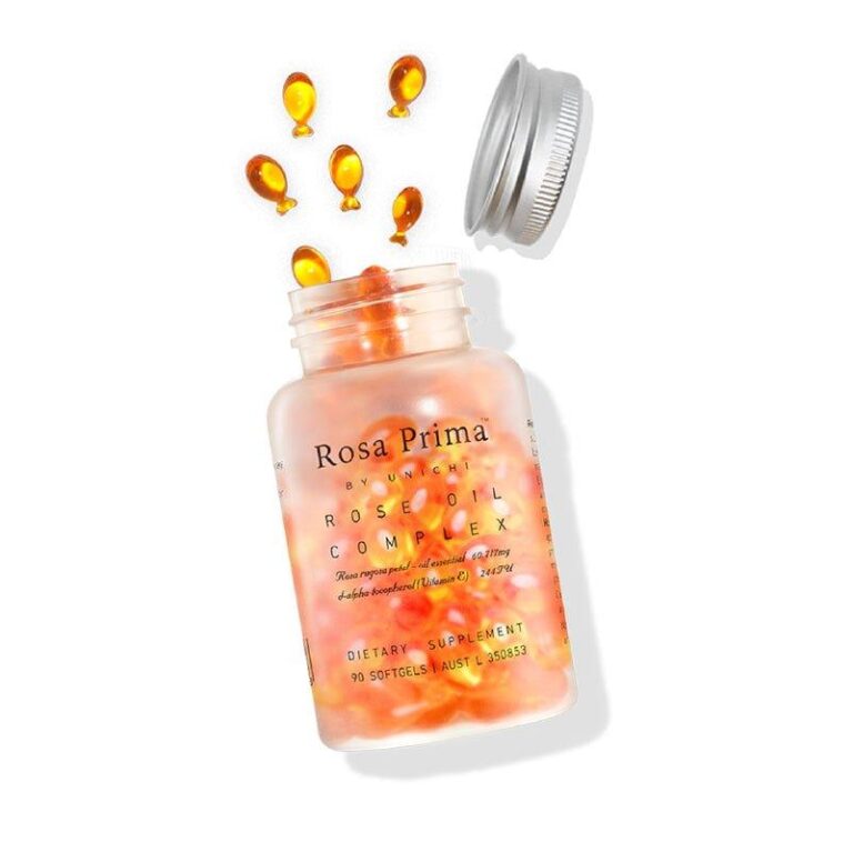 Viên tinh dầu hoa hồng thơm cơ thể, đẹp da Unichi Rosa Prima Rose Oil ...